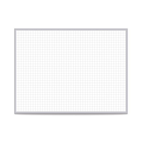 1" X 1" Grid Whiteboard - Aluminum Frame - Ghent