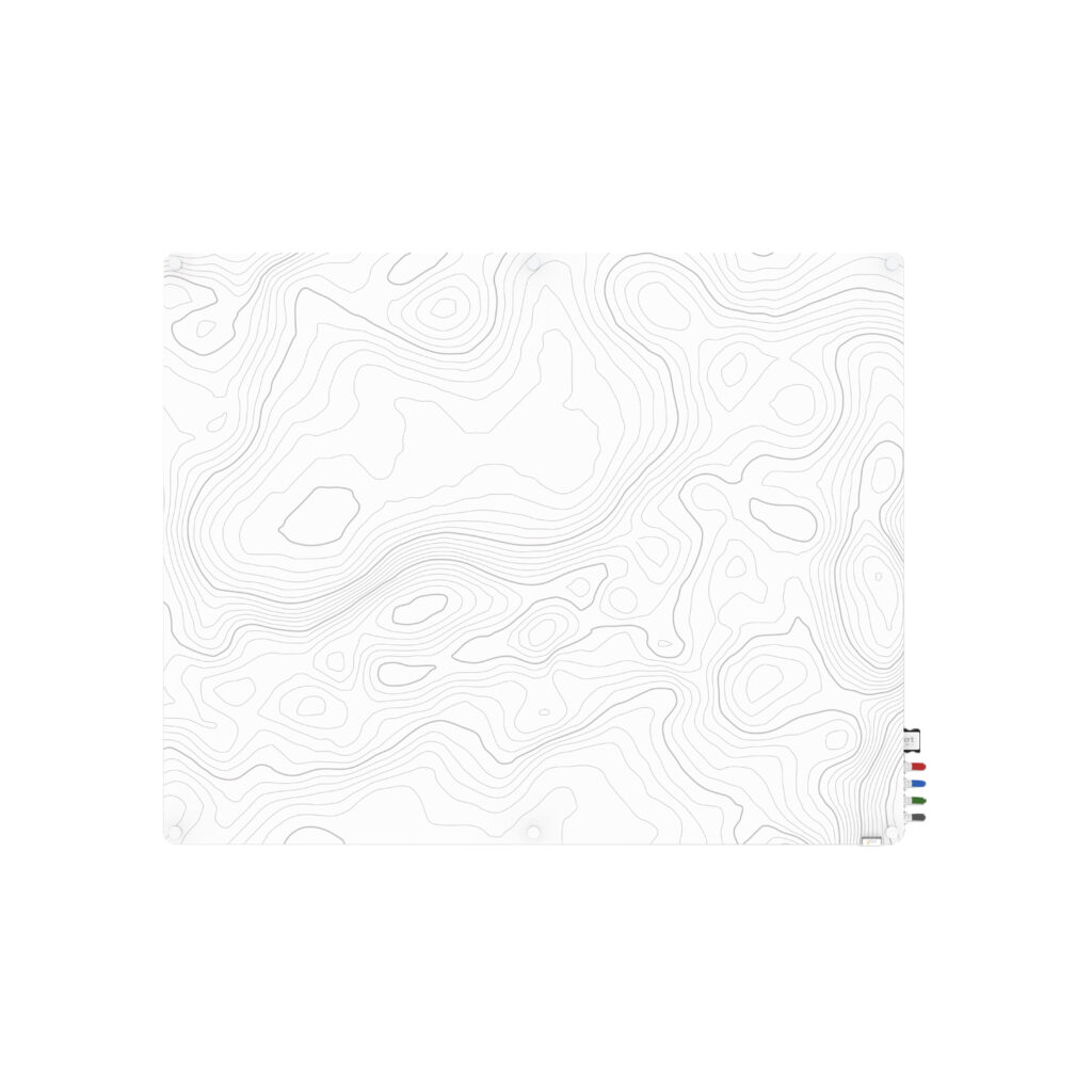 Harmony Pattern Glassboard - White - Ghent